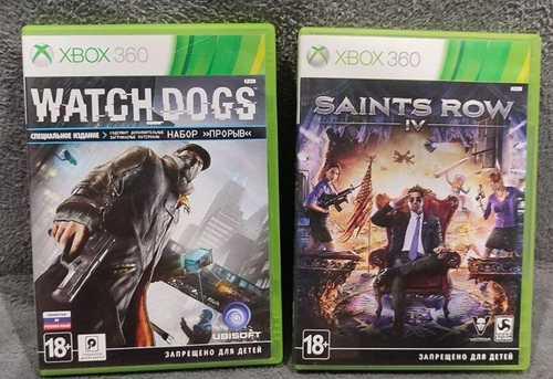 Игры на xbox 360 Watch dog и Saints Row IV
