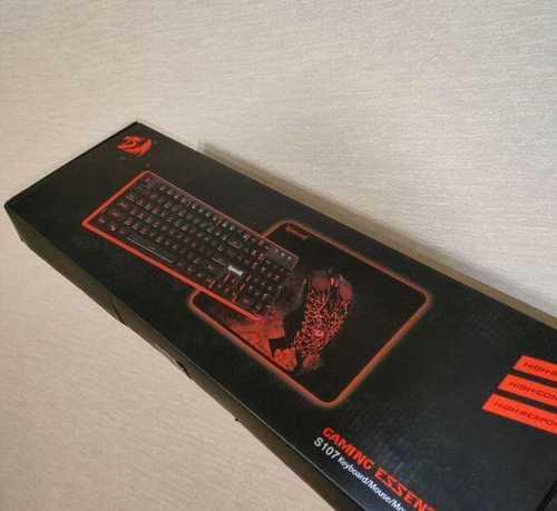Комплект клавиатура+мышь+коврик Redragon S107
