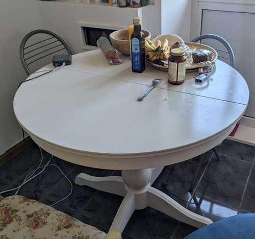 Стол обеденный IKEA Ingatorp раздвижной 90 см