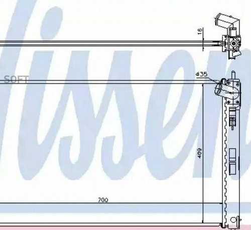 Радиатор охлаждения двс mitsubishi lancer (2007) 2