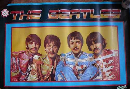 Плакат 30 лет the Beatles 1959-1989 гг