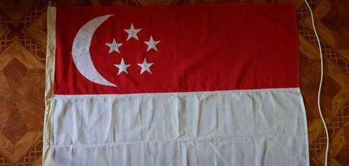 Флаг Сингапур. 87 х 123 см. Шерсть