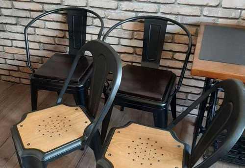 Комплект стульев tolix металл массив лофт