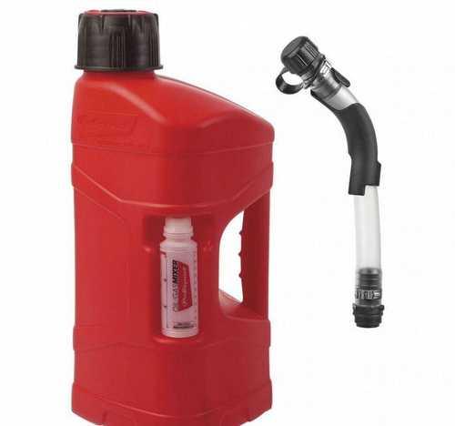 Канистра 10л с заправочным шлангом Polisport ProOctane (красн.)