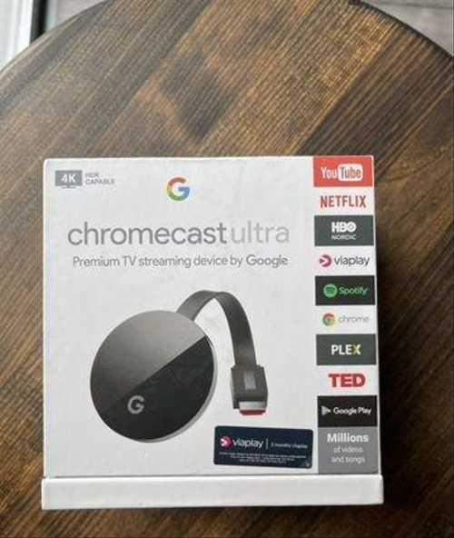 Google chrome cast ultra 4k тв приставка