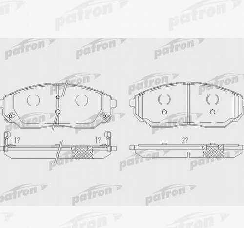 Patron PBP1735 Колодки тормозные дисковые