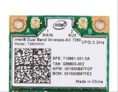 Intel Wifi notebook-адаптер 7260HMW