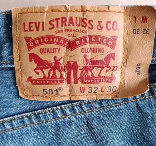 Джинсы мужские levis 501 w32L30