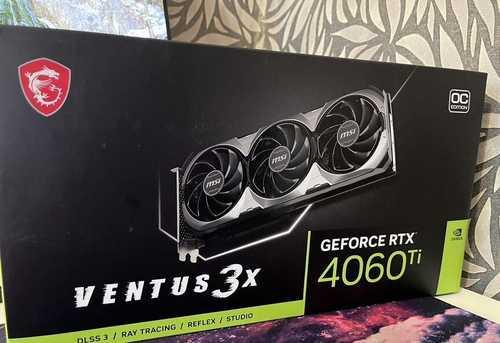 Новая RTX 4060ti Msi Ventus 3x 8gb OC