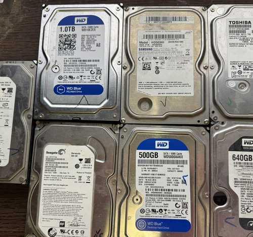 Жесткие диски 3.5 SATA 200gb / 500gb / 640gb / 1tb