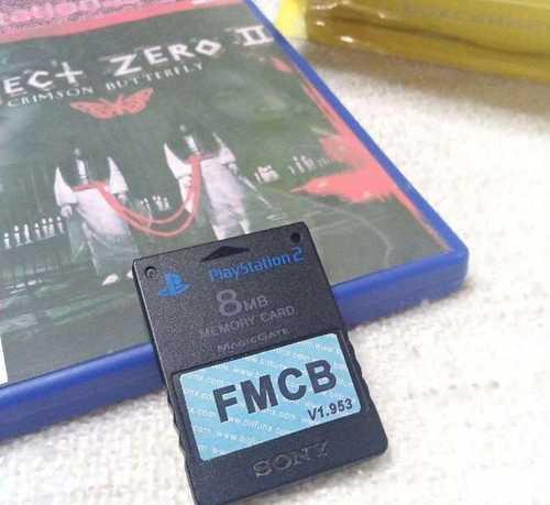 Карта сохранения Memory card для PS2 fmcb