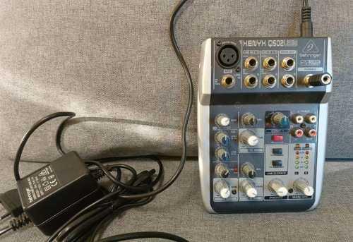 Микшерный пульт behringer xenyx Q502USB