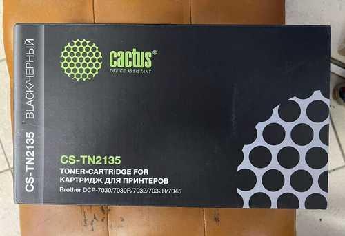 Картридж Cactus CS-TN2135, TN-2135, черный / CS-TN