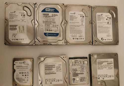 HDD диски 80-160-250-320-500GB SATA c ошибками