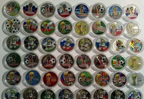 Монеты цветные чм по футболу