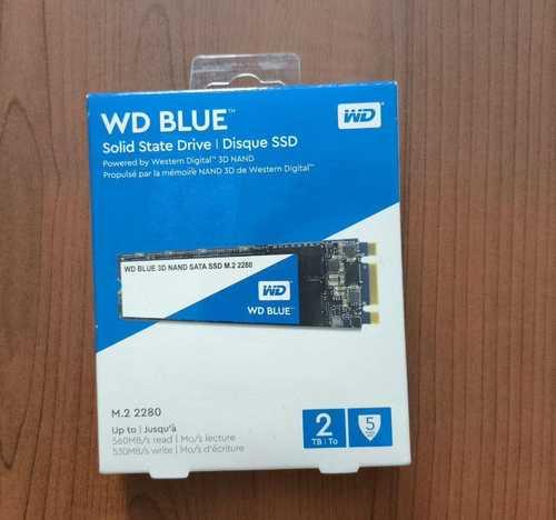 Ssd WD blue 2tb m.2 2280. Новый