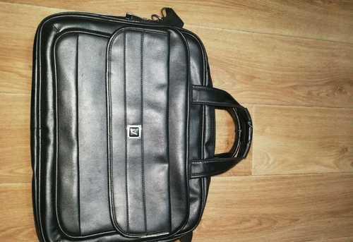 Мужской кожаный портфель, сумка для ноутбука