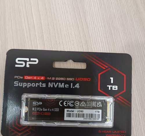 SSD Silicon Power UD90 M.2 2280 1тб 5л гарантия