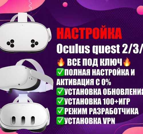Обновление/настройка Oculus quest 2/3/3s 1300 игр