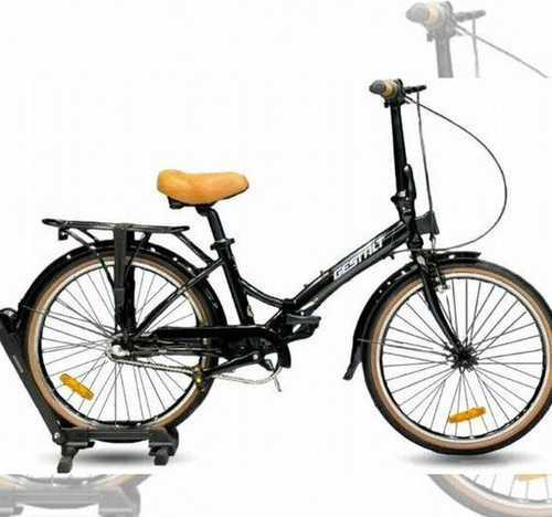 Велосипед складной gestalt folding bikeцвет black