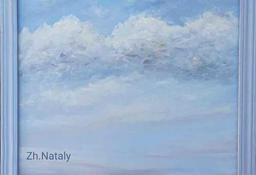 Картина Облака" живопись ZhNataly