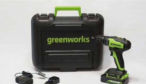 Дрель-шуруповерт Greenworks gd24dd35 24V 3704007