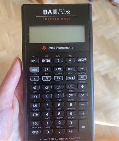 Texas instruments baii Plus калькулятор финансовый