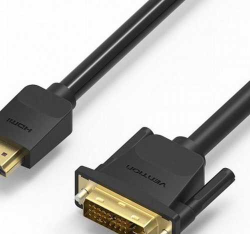 Кабель hdmi-DVI 3.0м dual link Vention #323236