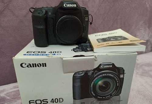 Canon EOS 40d body в идеале комплект