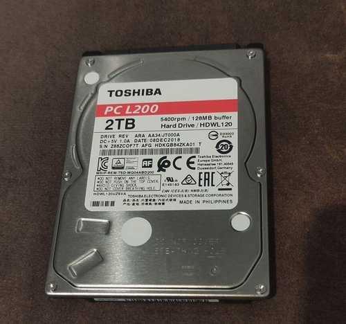 Жёсткий диск 2.5 Toshiba 2Tb