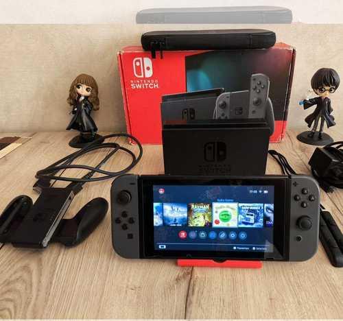 Nintendo switch rev 2 прошитая sd128 gb