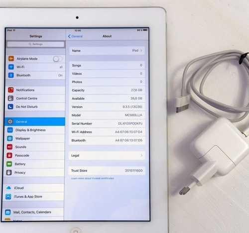 iPad 2 Wi-Fi 32Гб белый, Б/У