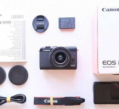 Фотоаппарат Canon EOS M100 (24мп) + 15-45 IS STM