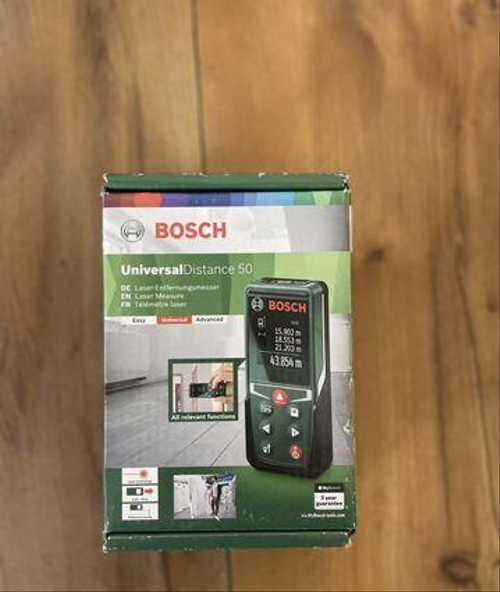 Лазерный дальномер bosch universal distance 50