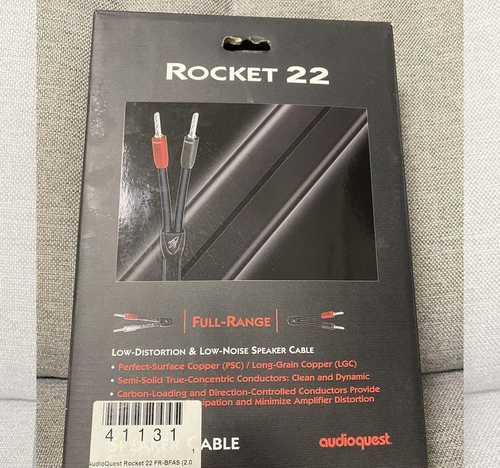 Кабель акустический AudioQuest Rocket 22 2м