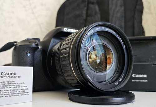 Зеркальный фотоаппарат Canon 600D + Canon 28-135mm