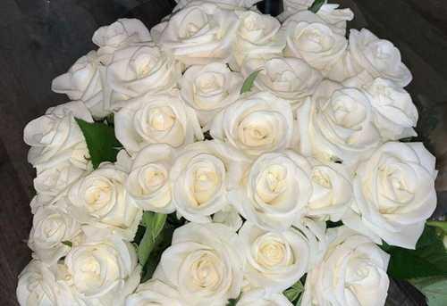 101 роза, букет из белых роз