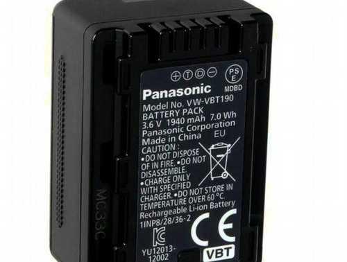 Аккумулятор Panasonic VW-VBT190 с гарантией