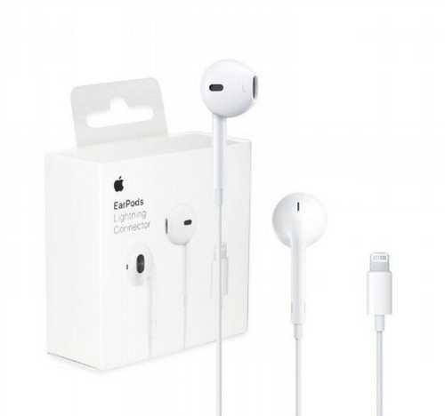 Проводные наушники Apple EarPods (Lightning), белы