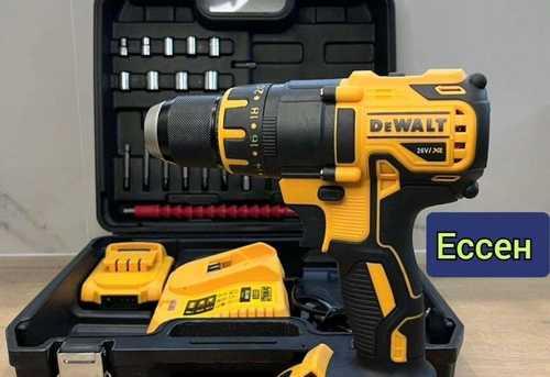 Шуруповерт dewalt ударный 26 v +набор