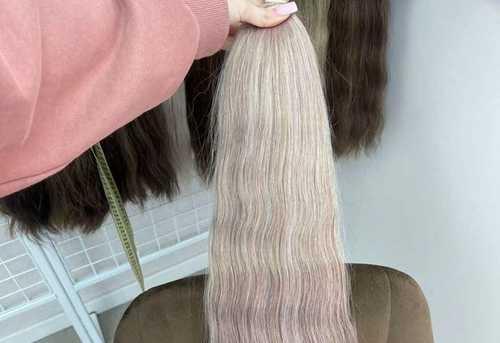 Волосы для наращивания 50 см блонд