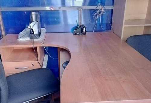 Офисная мебель (столы, шкафы, тумбочки,стулья) б/у