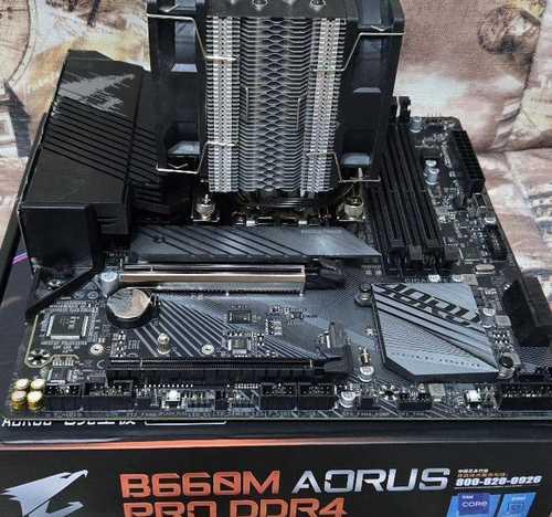 Gigabyte b660m  Intel Core i5 12400f куллер