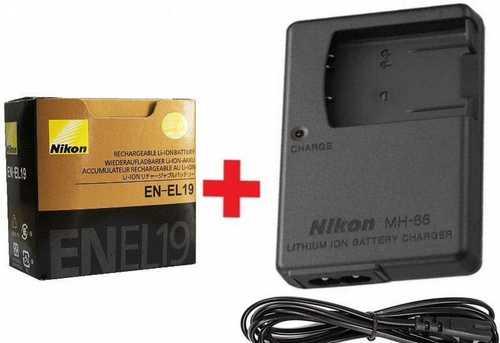 Аккумулятор Nikon EN-EL19 + Зарядка Nikon MH-66