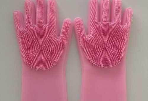 Новые перчатки-щетка для мытья посуды