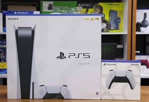 Приставка Sony PS5 JP CFI-1200A + Геймпад "White"