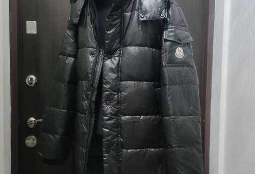 Пуховик moncler мужской длинный