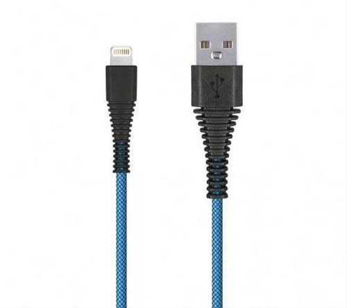 Дата-кабель Smartbuy USB 8pin "карбон" экстрапрочн