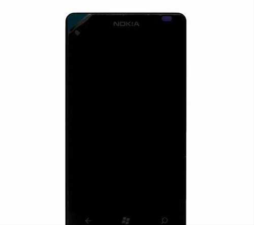 Дисплей Nokia 800 Lumia с тачскрином (черный)