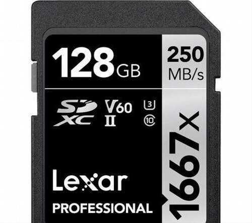 Lexar Professional 1667x UHS-II sdxc 128 Gb